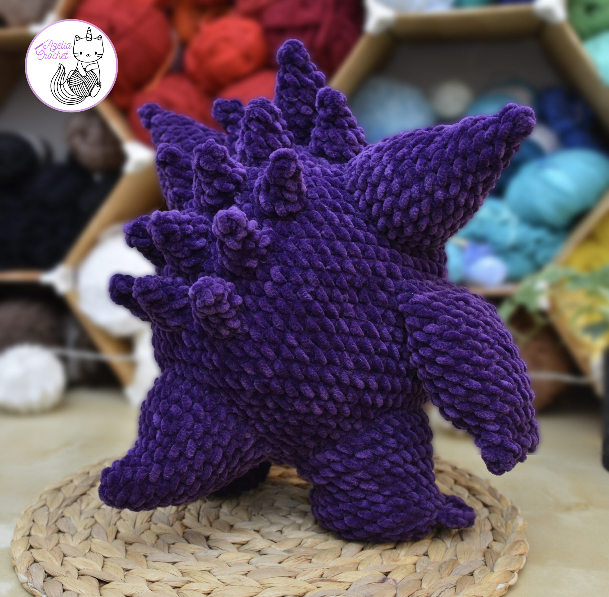 CROCHET PATTERN – Ectoplasma amigurumi Pokemon – PDF file – Français ...