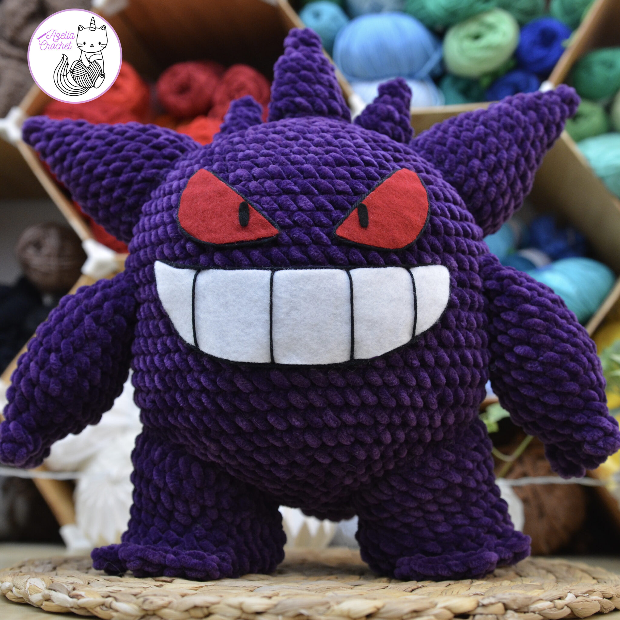 CROCHET PATTERN – Ectoplasma amigurumi Pokemon – PDF file – Français ...